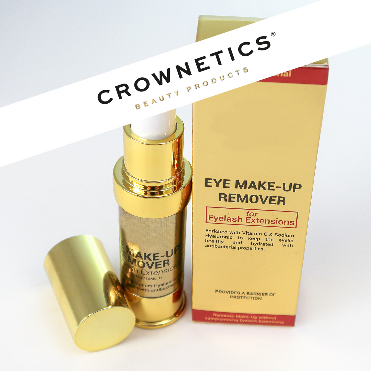 Antibacterial Make Up Remover for Lash Extensions | CROWNETICS