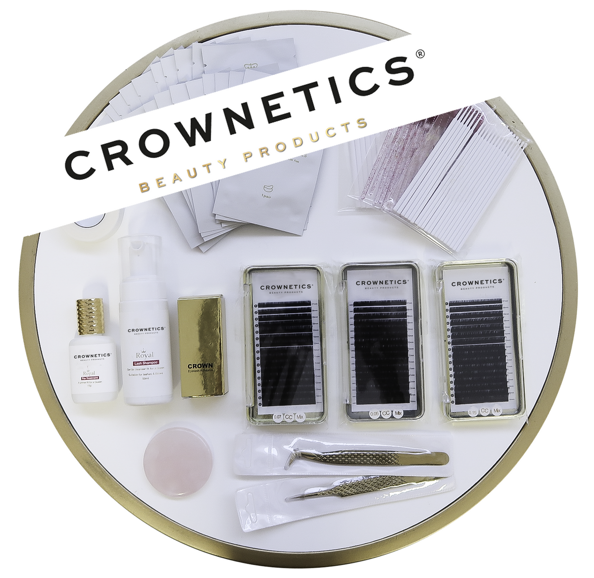 Straight To Volume Lashes - Luxury Student Kit | CROWNETICS